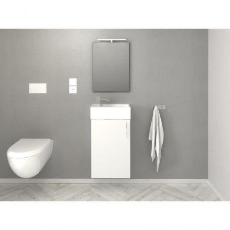 KIM Meuble Lave-Main L 40 Cm Simple Vasque Incluse